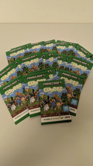 NEW MINECRAFT CUBEEZ 2025 Woolworths x26 Unopened Packs $35.00 ...