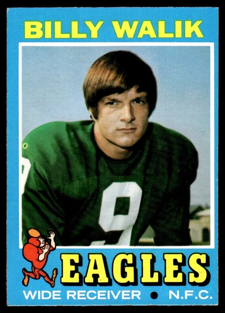 1971 TOPPS EX A3 Billy Walik recrue Philadelphia Eagles #23 EUR 2,21 ...