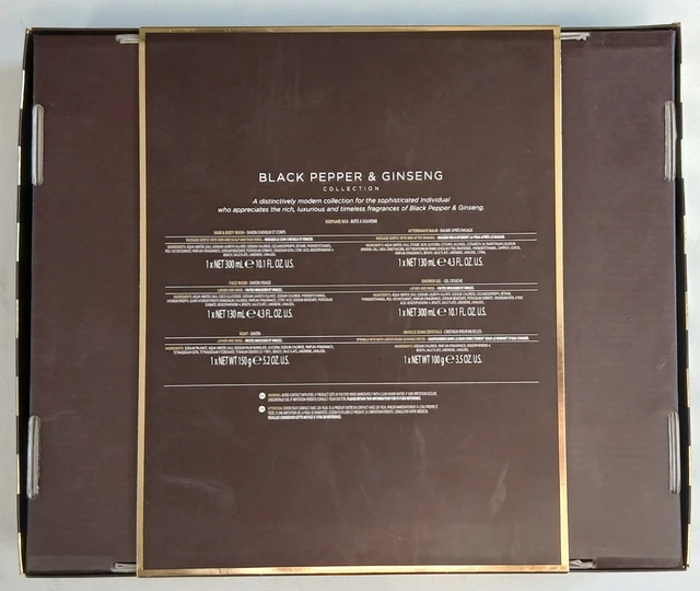 BAYLIS & HARDING Signature Collection Black Pepper & Ginseng Gift Set ...