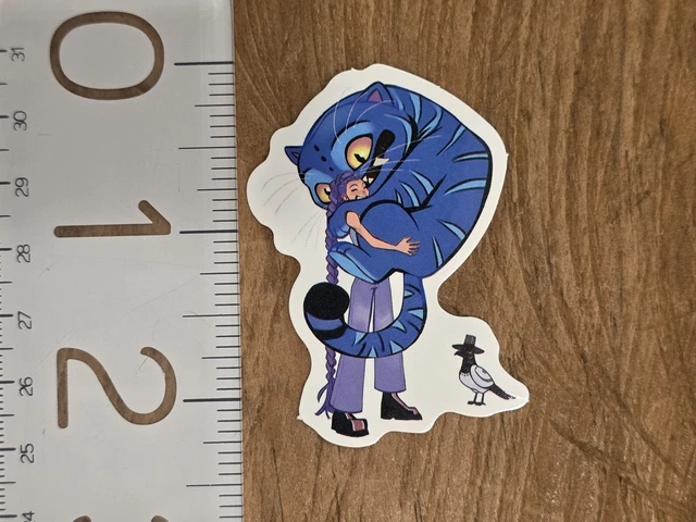 KPOP DEMON HUNTERS Sticker K-Pop Demon Hunters Decal DERPY Blue Tiger ...