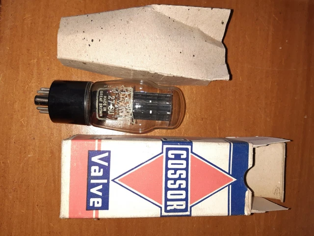 VINTAGE RADIO VALVE AUDIO TUBE Cossor 27SU Rectifier NOS £10.99 - PicClick UK