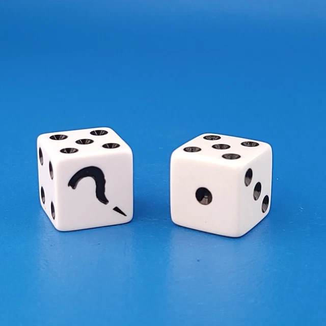 CLUE DISCOVER THE Secrets White Question Mark Dice Replacement Game ...