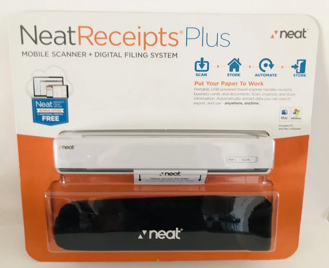 NEATRECEIPTS PLUS MOBILE Scanner & Digital Filing System For Mac ...