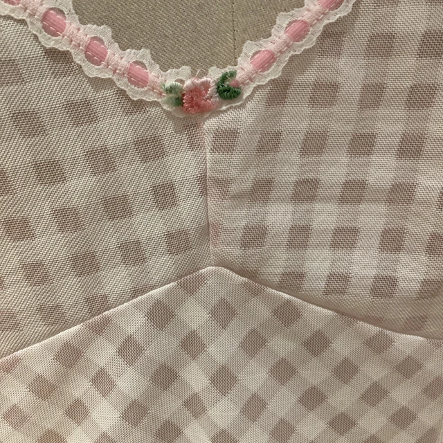 VINTAGE PIPPA-DEE PINK/WHITE 1970s Slip/Petticoat Pin-up Glam Boudoir ...