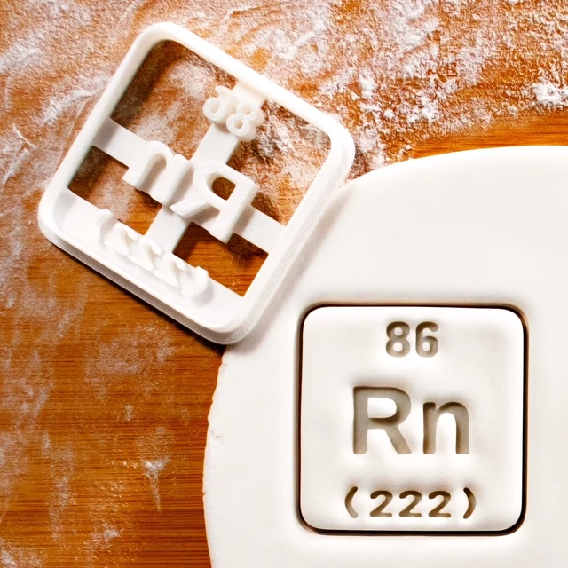 RADON COUPE BISCUIT -periodic Table Élément Rn Science Chimie ...
