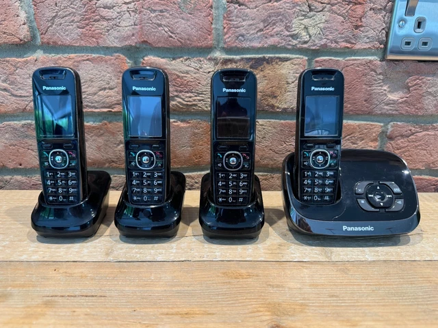 PANASONIC DIGITAL CORDLESS Answering System with 4 Handsets £25.00 ...