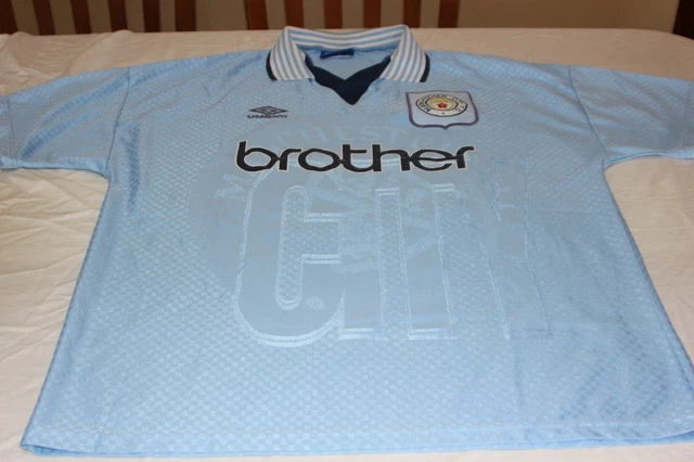 CAMISETA OFICIAL 1996-1997 Manchester City Umbro Talla Xl Brother ...