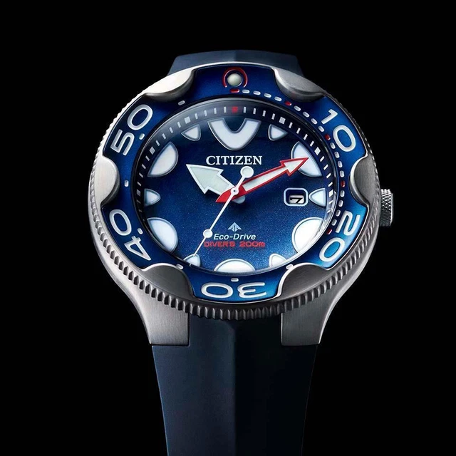 CITIZEN PROMASTER MARINE BN0231-01L Orologio subacqueo Eco-Drive 200m Orca Blue EUR 353,58 ...