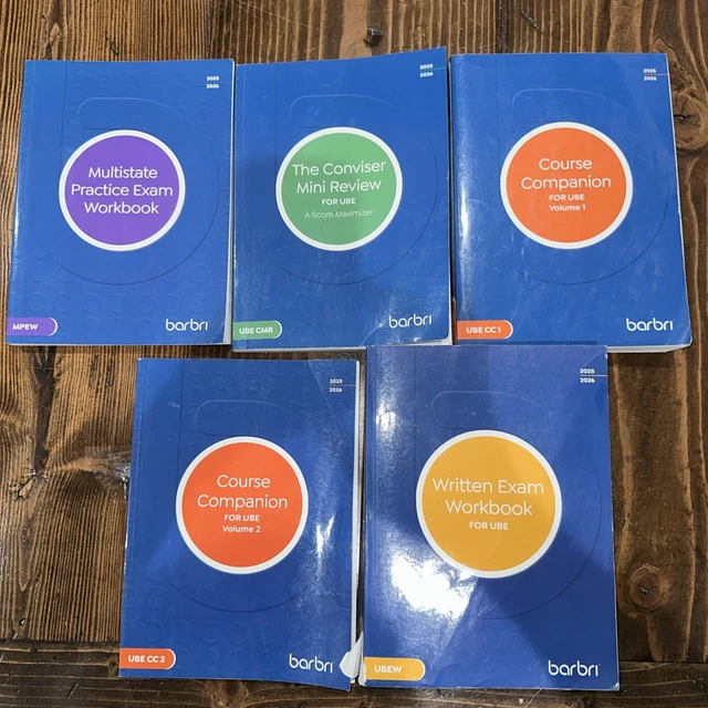 2025-2026 BARBRI BAR Exam Prep Full Five Book Course £222.02 - PicClick UK