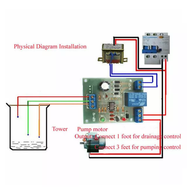 FULL AUTOMATIC WATER Level Controller Liquid Level Detection Sensor ...