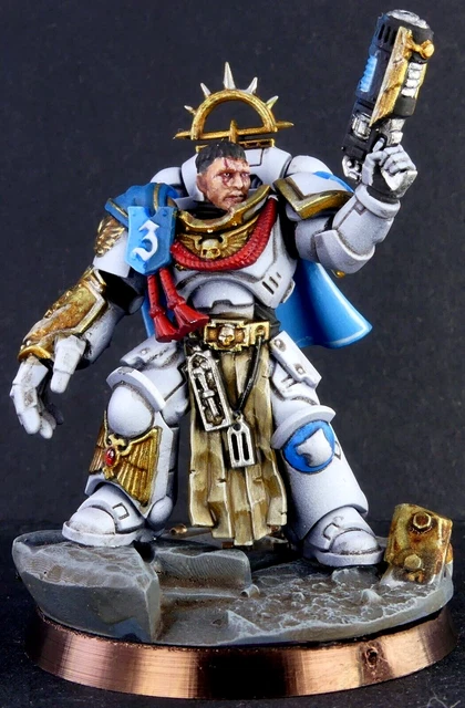 WARHAMMER 40K ULTRAMARINES Space Marines Primaris Captain Messinius £89 ...