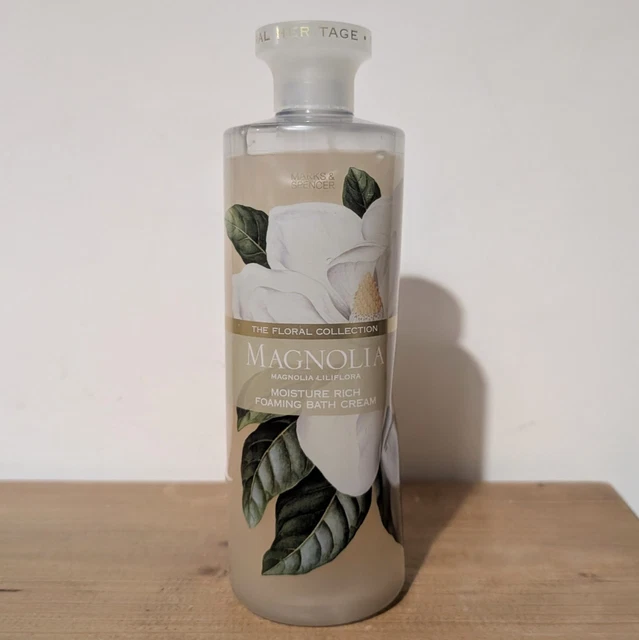 M&S XL 500ML Magnolia Moisturising Foaming Bath Cream Marks ...
