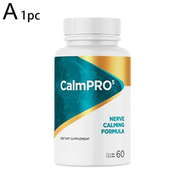 1/2BOTTLE CALMPRO5 NERVE Capsules for Pain Calming Formula Soothe ...