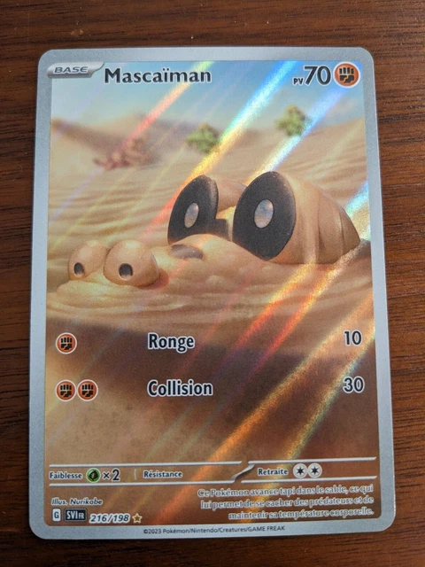 CARTE POKEMON MASCAIMAN Secrète Alt 216/198 Ecarlate et Violet SV1 Fr ...
