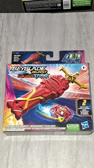 HASBRO BEYBLADE BURST QuadStrike Xcalius Power Speed Launcher Pack 4/1 ...