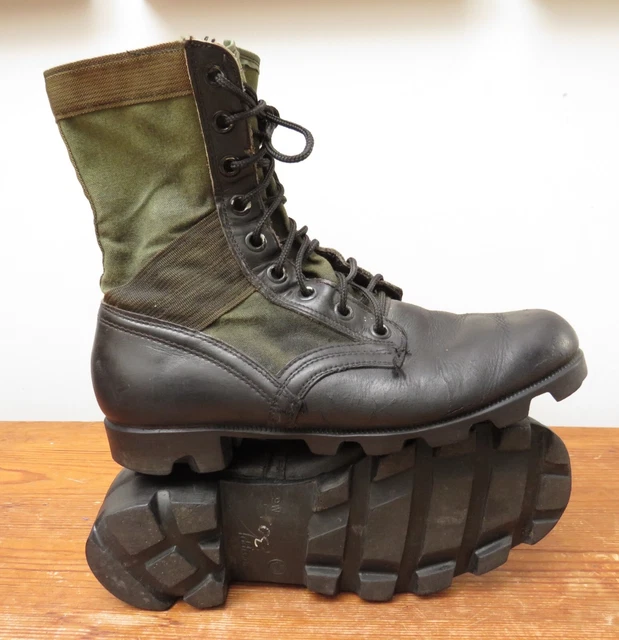 VIETNAM WAR ERA US Army Jungle Green Boots Addison / Ro-Search Size 9W ...