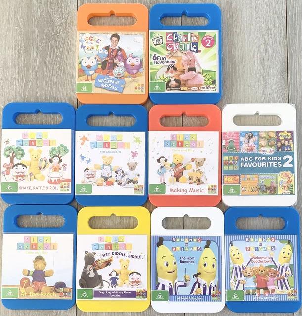ABC FOR KIDS DVDs Bulk Lot Play School, Bananas In Pyjamas Favourites ...
