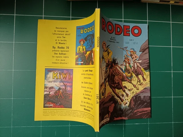 RODEO N° 361 / Septembre 1981 / TBE / LUG EUR 5,00 - PicClick FR