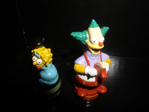 THE SIMPSONS KRUSTY the clown and Lisa Simpson 2 PVC Figurines £19.36 ...