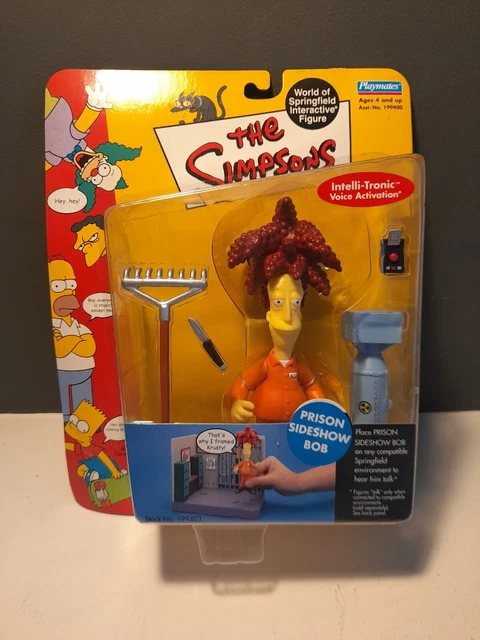 THE SIMPSONS PRISON Sideshow Bob Figure Series 9 Playmates Toys Wos ...