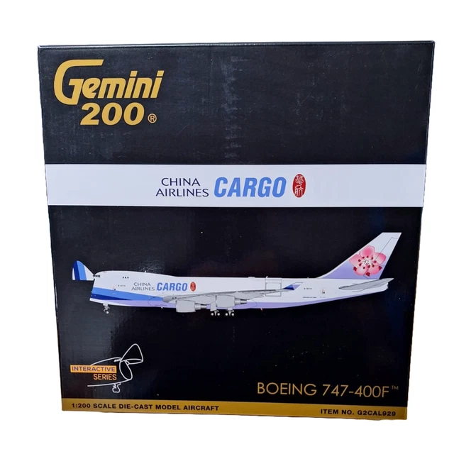 GEMINI 200 CHINA Airlines Cargo Boeing 747-400F Scale 1/200 £129.00 ...