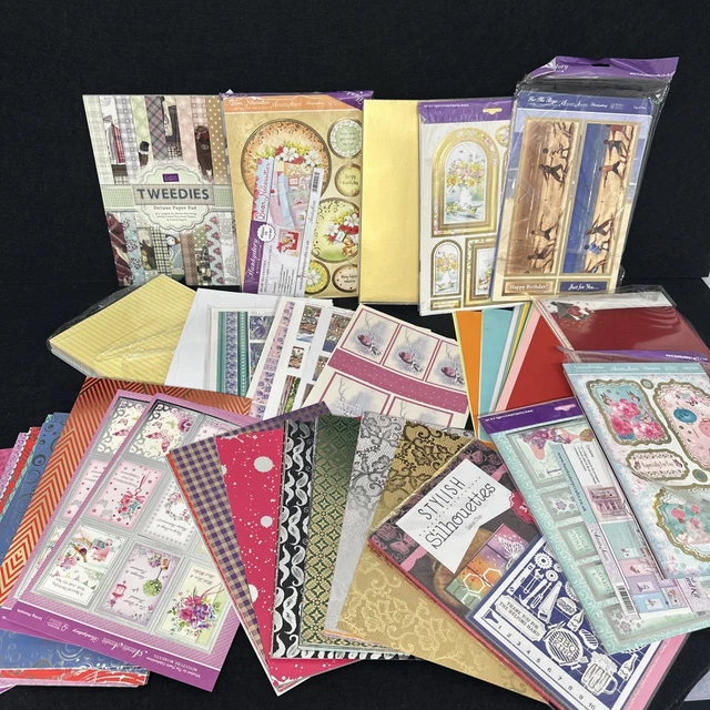 CRAFT PAPERS CARD Hunky-Dory Toppers Job Lot Card Making 6.9kg t2013 £ ...