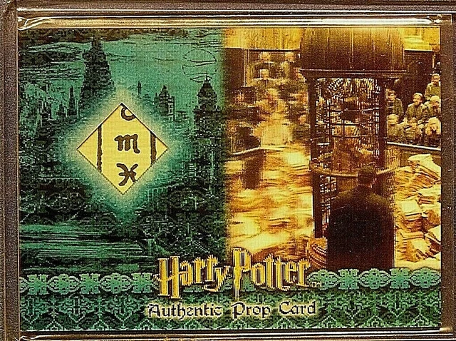 HARRY POTTER-GOF-3D-SCREEN USED-MOVIE-RELIC-PROP Card-Trial Chamber ...