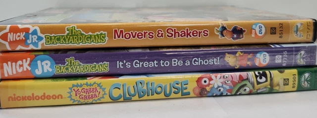 LOT DE 3 DVD, The Backyardigans, Yo Gabba Gabba Clubhouse, Nick Jr ...