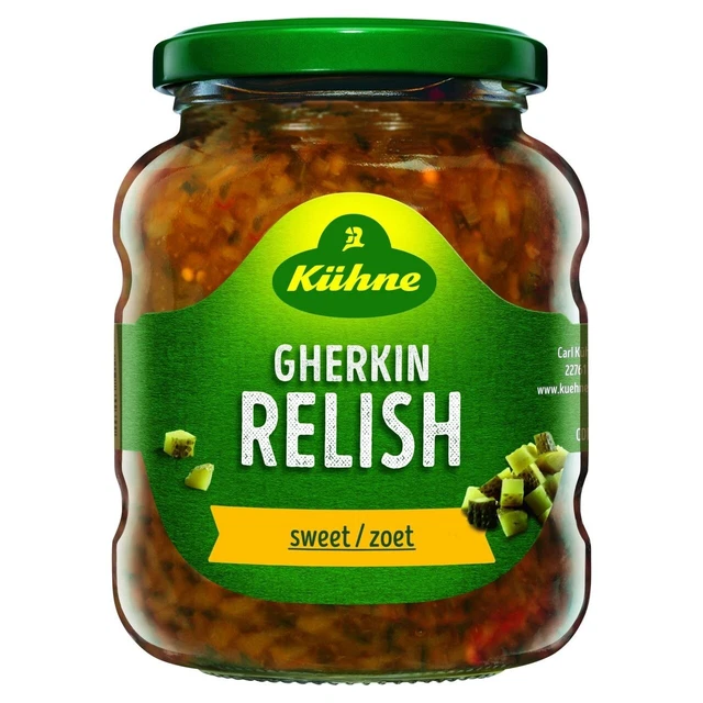 KUHNE SWEET PICKLE Gherkin Relish 350g PACK OF 6 $72.64 - PicClick AU