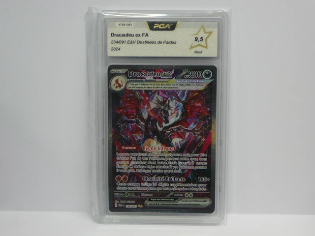 CARTE POKÉMON Dracaufeu Ex 234/091 -gradée PCA 9.5 - EV 4.5 Destinées de Paldea EUR 250,00 ...