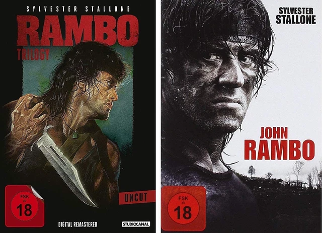 COMPLETE - RAMBO Part 1 2 3 4 New Year's Eve Stallone 4 DVD Box ...
