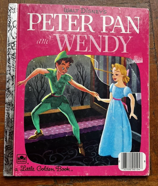A LITTLE GOLDEN Book Walt Disney's Peter Pan Kids Picture Book Hard ...