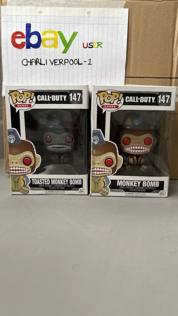 CALL OF DUTY Funko Pop - MONKEY BOMB (NORMAL & TOASTED) #147 (RARE ...