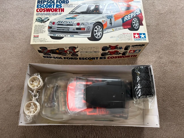 TAMIYA 1/10 REPSOL Ford Escort RS COSWORTH item 58176 - cracked body ...