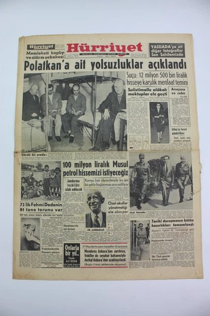 HURRIYET TURKISH NEWSPAPER 1960s JAYNE MANSFIELD Bringing Up Father ...