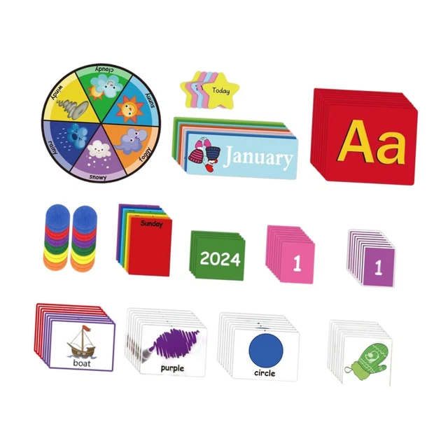 CLASSROOM POCKET CHART Time Pocket Chart for Preschool Demonstrations ...