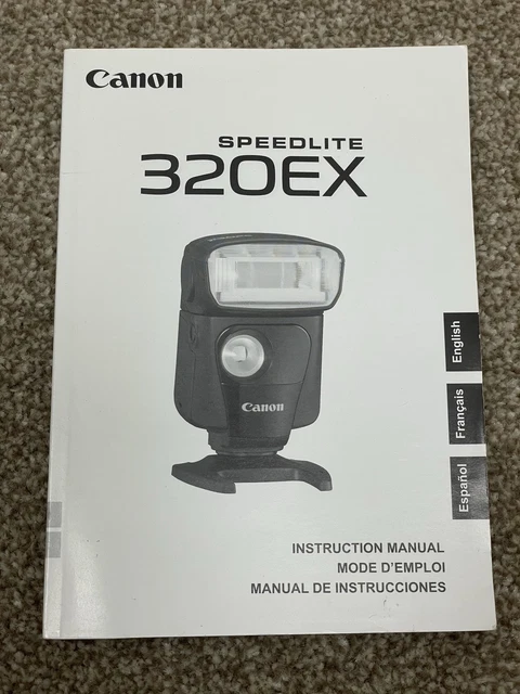 CANON SPEEDLITE 320EX Original Instruction Manual Booklet £4.88 ...