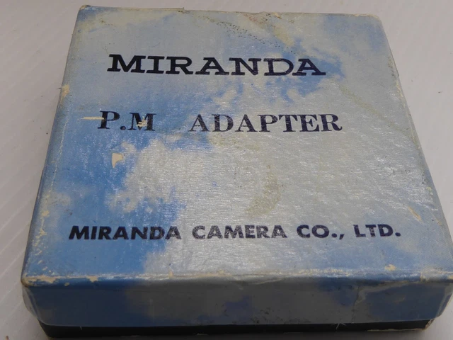 MINT GENUINE MIRANDA PM adapter m42 pentax thread 1960's for miranda ...