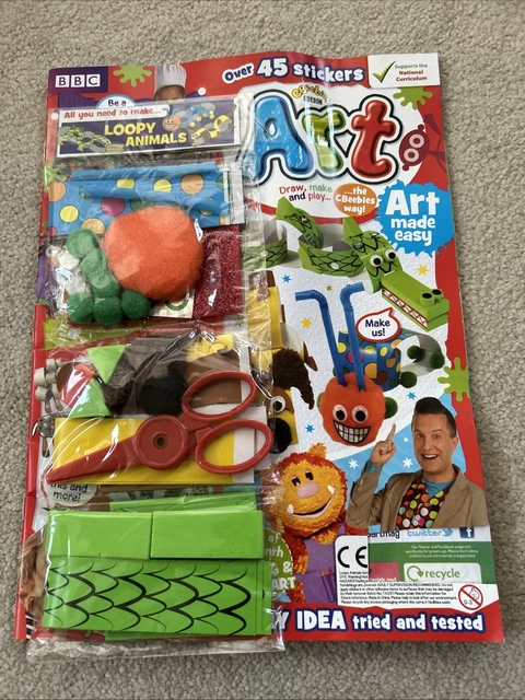 CBEEBIES ART MAGAZINE Loopy Animals Children Crafts £3.82 - PicClick UK