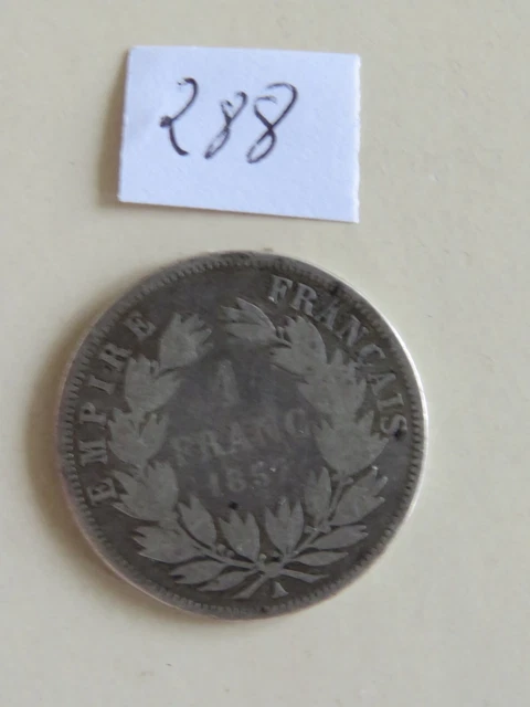1 FRANC NAPOLEON 3 En Argent 1857 A EUR 1,00 - PicClick FR