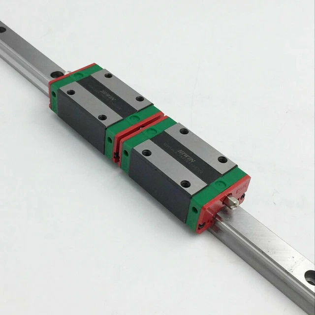 HIWIN HGR20 20MM Linear Guide Rail & 2pc HGH20CA Rail Block Carriage ...