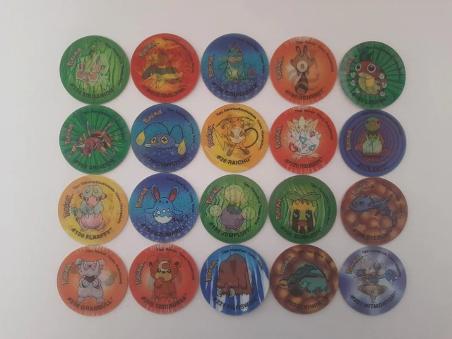 COMPLETE COLLECTION TAZOS Pokemon Johto Holographic 20/20 From YEAR ...