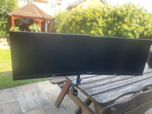 AOC DUAL GAMING Monitor System 23-inch with Monitor Arms and Stands £ ...