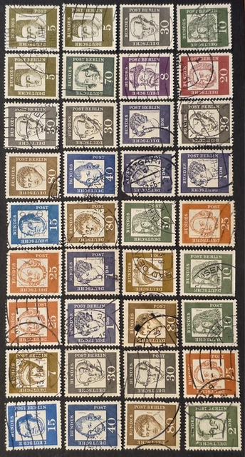 BRIEFMARKE ALT BRD Deutsche Bundespost Berlin Persönlichkeiten Sammlung ...