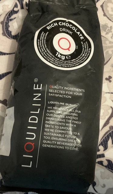 LIQUIDLINE RICH CHOCOLATE powder 1kg BBE 25-01-2024 £8.00 - PicClick UK