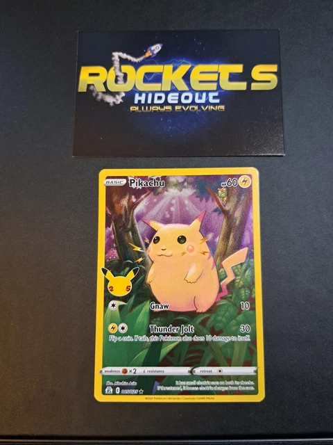 PIKACHU FULL ART Celebrations 25th Anniversary, 005/025 Pokemon Card £1 ...