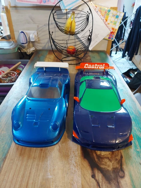 TAMIYA 1/10 RC BODY SHELL's Castrol NSX Wide Body & Porsche 911 GT1 ...