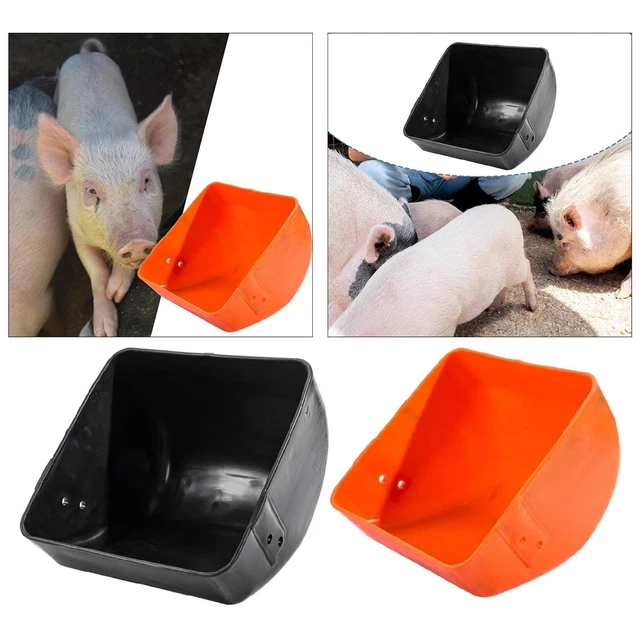 PIG FOOD TROUGH Piglet Creep Feeder Mountable Dishes Pig Feeder Bowl ...