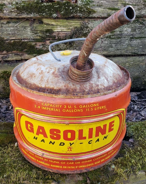 VINTAGE LIBERTY HANDY Can Metal 3 Gallon Gasoline Tin Gas Oil ...
