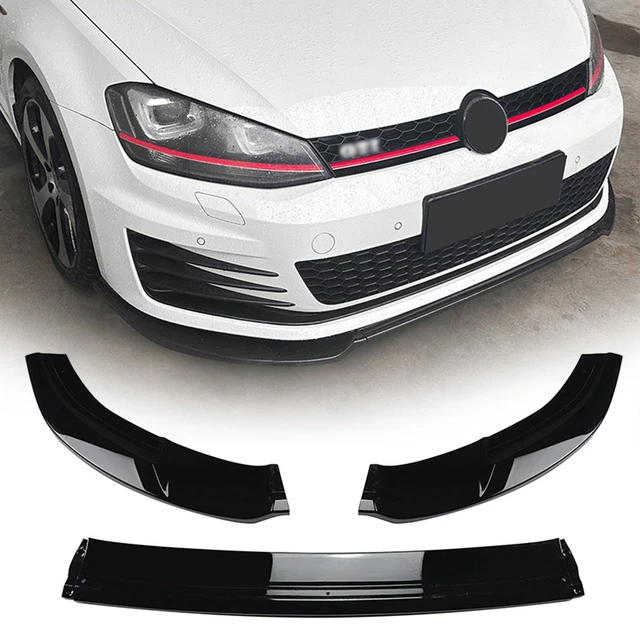 FRONT BUMPER SPOILER Lip Kit For VW Golf 7 MK7 GTI Rline 2013-2016 ...